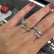 Graduated Diamond Wrap Ring